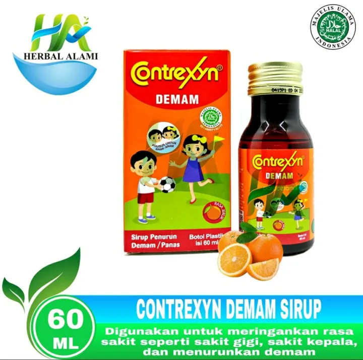 Contrexyn Demam Paracetamol 60ml - Sirup Penurun Panas & Demam | Lazada ...