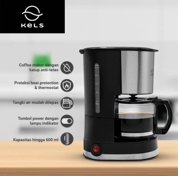 Coffee Maker Kels Madison 600ml Mesin Pembuat Kopi | Lazada Indonesia