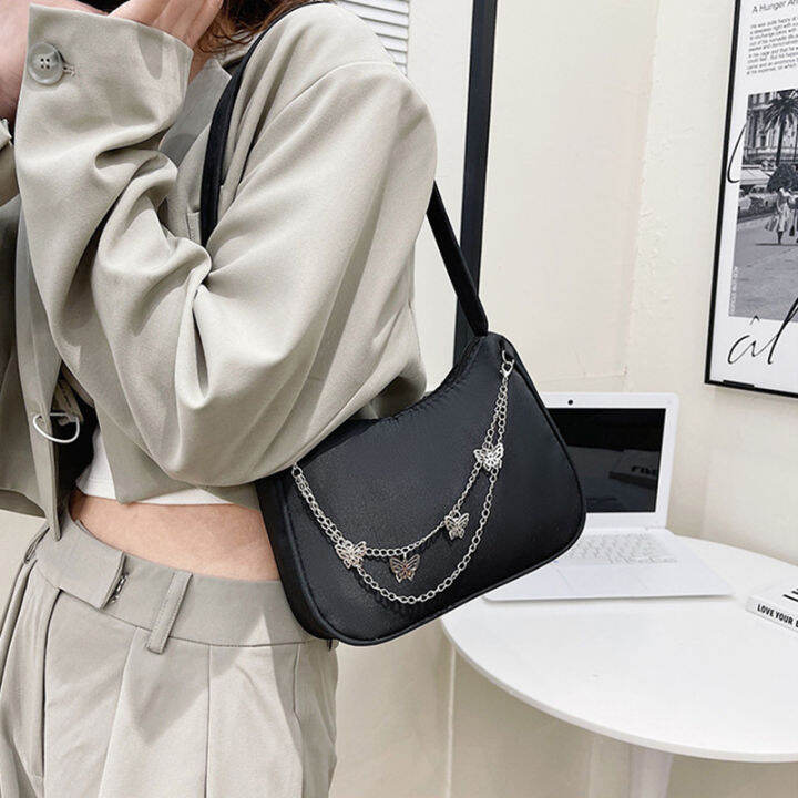 Yidea Hongkong】กระเป๋าแฟชั่นผู้หญิงตัวเล็กเทรนด์กระเป๋าสี่เหลี่ยมสีทึบ ...