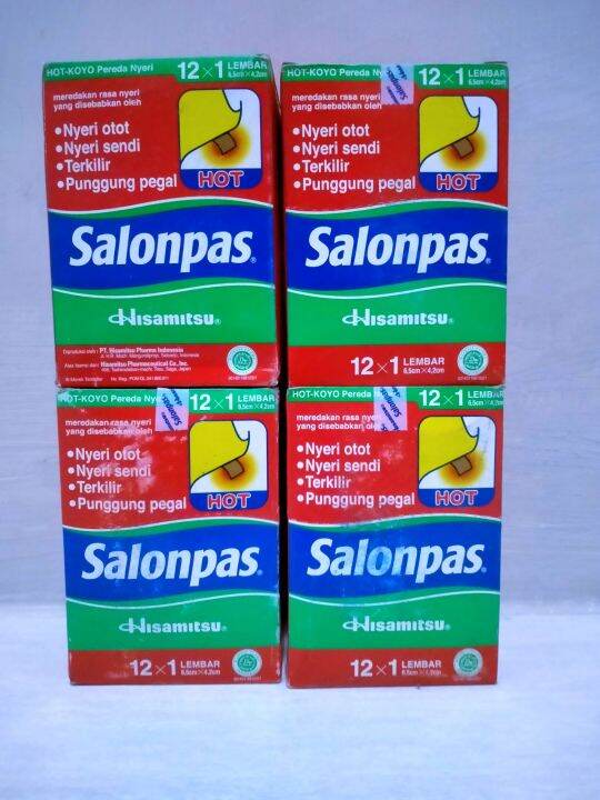 Salonpas Koyo Hot Box 12×1lembar isi 10 lembar - koyo pereda nyeri ...