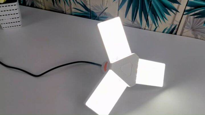 NSS 45W 6500K 4050 Lumen AC170-265V Foldable Fan Blade LED Light Bulb ...