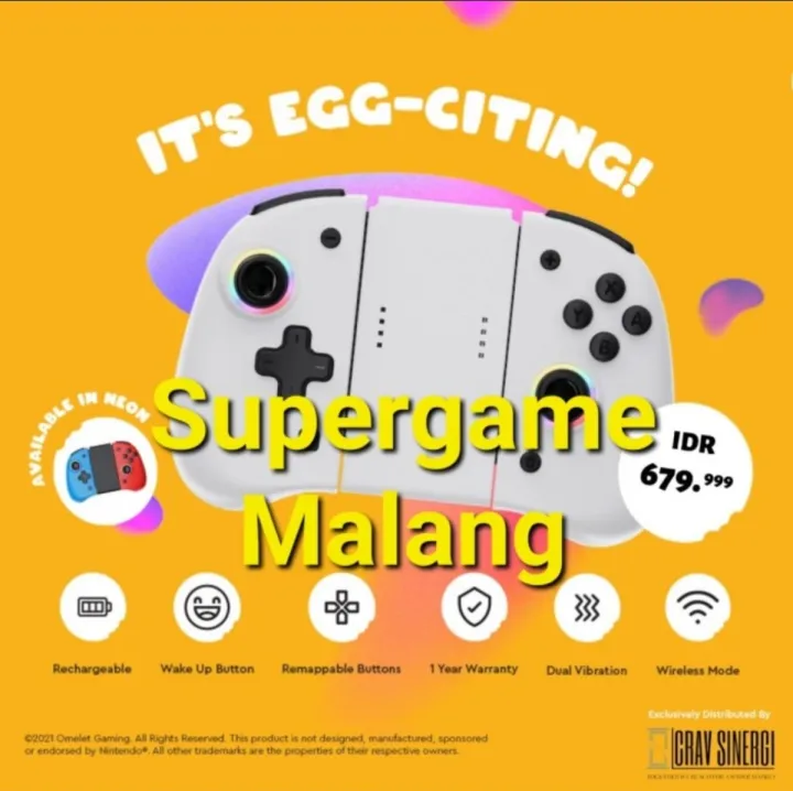 omelet joycon gaming game nintendo switch joystick joy con v2 oled ...