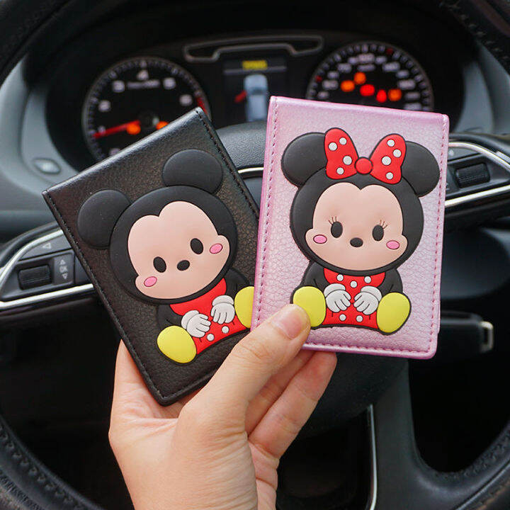 Creative Driving License Leather Case Man and Woman Cartoon Driving ...