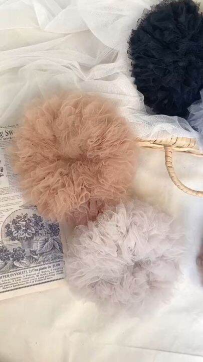 Scrunchie Tulle/ Cepol Hijab/ Ikat Rambut/ Scrunchie Tile Jumbo ...