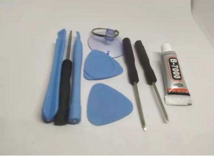OBENG SET 8 IN 1 PEMBUKA BAUT HP PLUS LEM LCD TOUCHSCREEN B7000 3 ML ...
