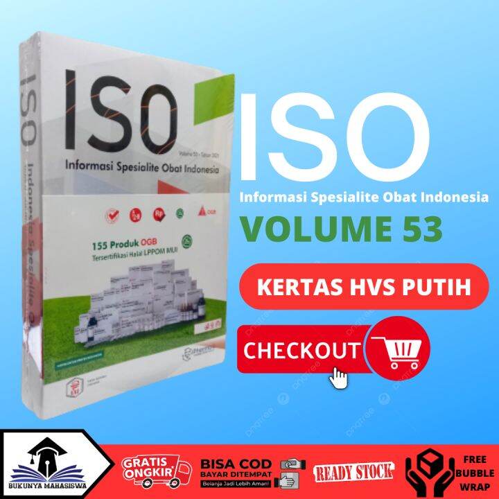 ISO OBAT VOLUME 53 TAHUN 2021 BUKU FARMASI DASAR FARMAKOPE INDONESIA ...