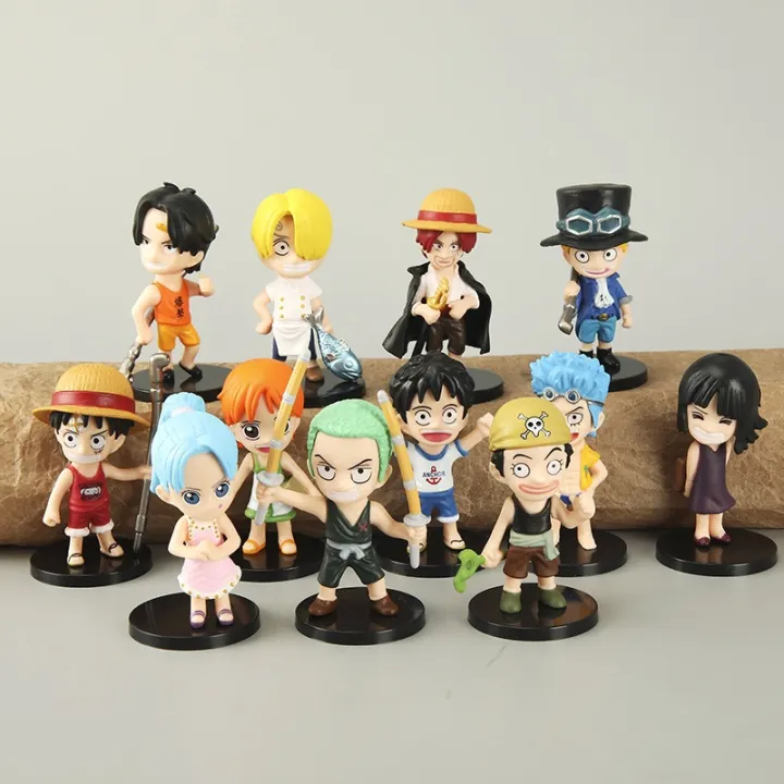 One Piece 12in1 Chubby Luffy Zoro Sanji Ace Sabo Robin Nami Usopp ...