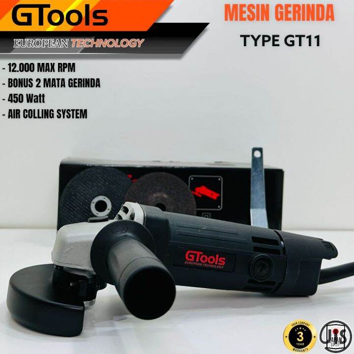 Mesin Gerinda 4 INCH GTOOLS EROPA GT11 Angle Grinder Multifunction ...