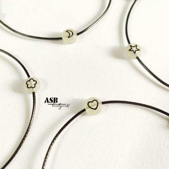 Gelang Glow In The Dark Model Simbol / Gelang Menyala Dalam Gelap ...