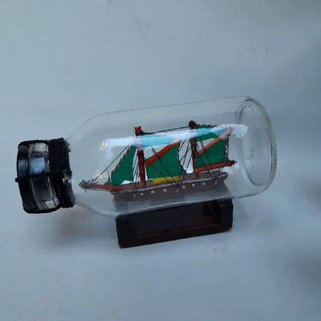Kerajinan Miniatur perahu mini dalam botol | Lazada Indonesia