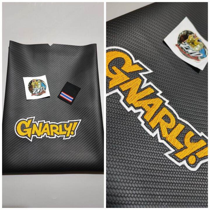 GNARLY dry carbon seat cover for motorcycle (embroidered logo) | Lazada PH