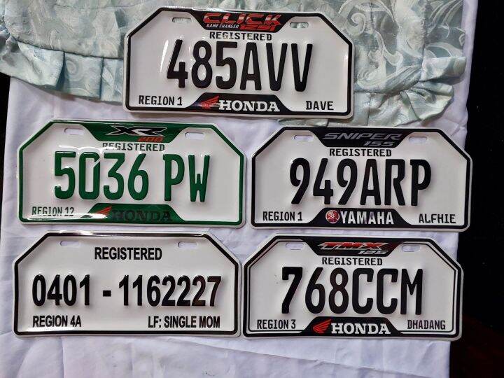 MOTORCYCLE TEMPORARY PLATE NUMBER OLD SIZE | Lazada PH