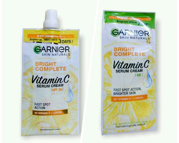 GARNIER BRIGHT COMPLETE VITAMIN C SERUM CREAM 7ml | Lazada PH