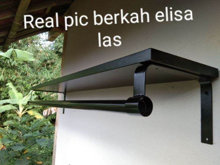 Harga untuk 2 pcs. Besi ambalan besi rak ambalan besi siku tempel ...