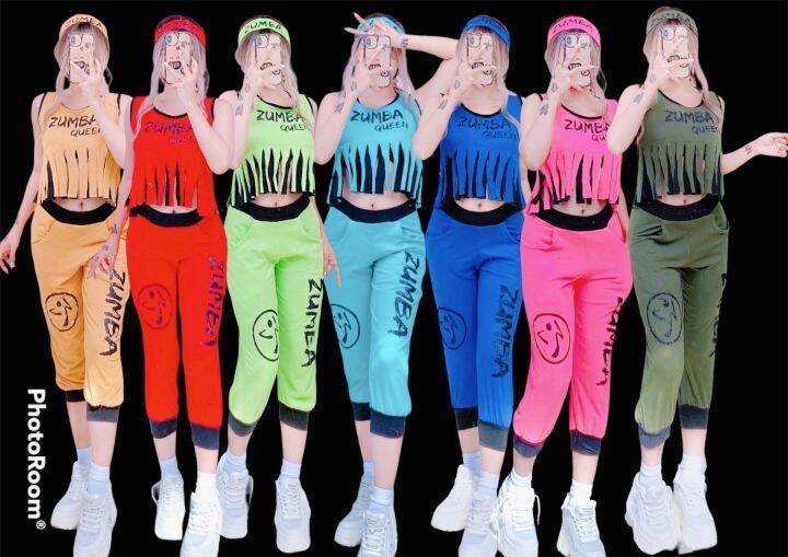 3in1 ZUMBA OUTFIT TERNO TOKONG WITH TURBAN | Lazada PH