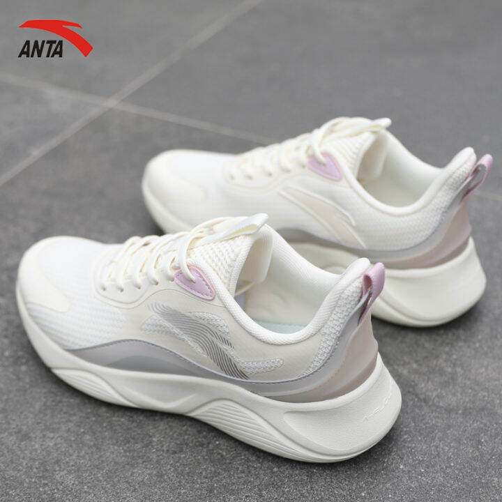 รองเท้าผู้หญิง Anta C37รองเท้าวิ่งหลิงหยุนแบบใหม่ฤดูใบไม้ผลิปี2023รองเท้ากีฬาลำลองรองเท้าสีขาว ...