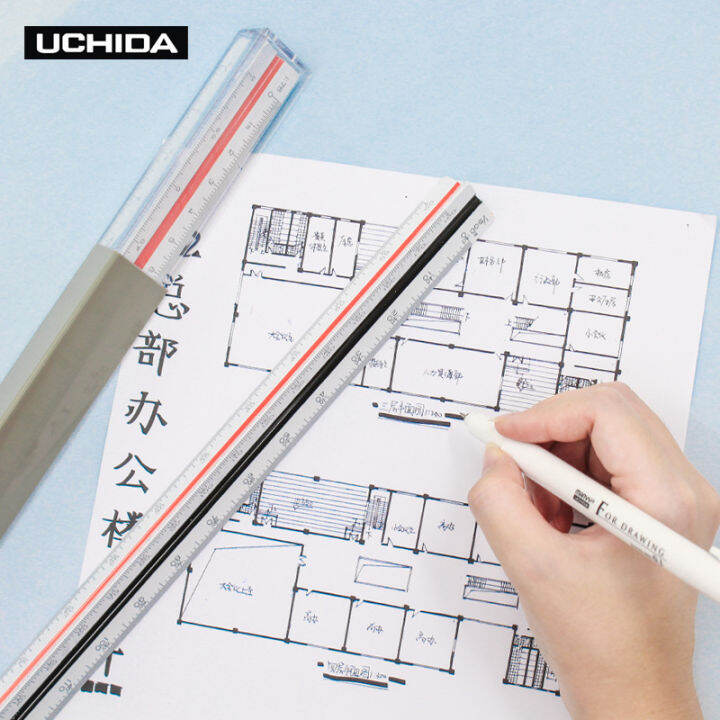Japanese Uchida Uchida Triangular Scale Interior Design Drawing ...