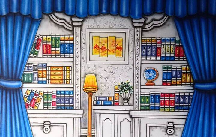 BACKGROUND WISUDA RAK BUKU BIRU PUTIH | Lazada Indonesia