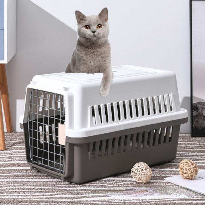Dog Cage Carrier Portable Pet Carrier Travel Cage Cat Cage Airline ...