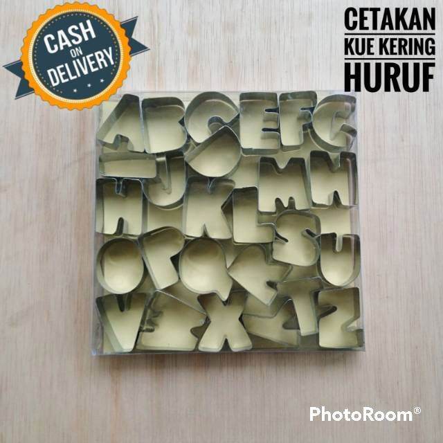 Cetakan huruf lokal/kue kering cookie cutter abjad alfabet capitan ...