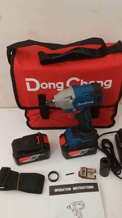 Cordless Impact Wrench Pembuka Baut Baterai Dongcheng DCPB 298 Cordless ...