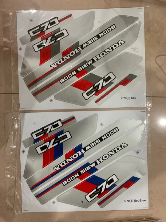 Honda c70 body sticker(6) deluxe | Lazada