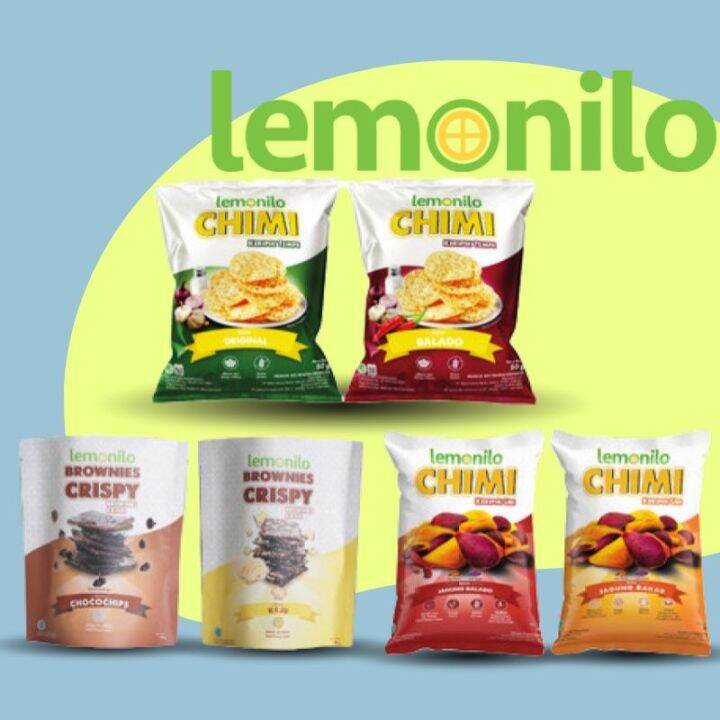lemonilo crispy brownies,keripik ubi dan keripik chimi tempe | Lazada ...