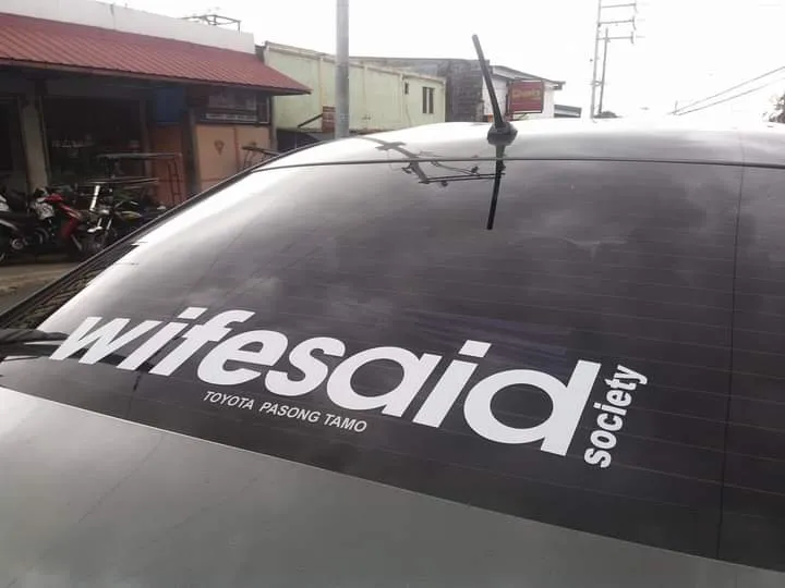 Wifesaid Cut out Car Sticker Vinyl | Lazada PH