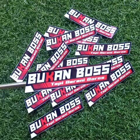 sticker print & cut bukan boss tapi berani boros variasi motor | Lazada ...