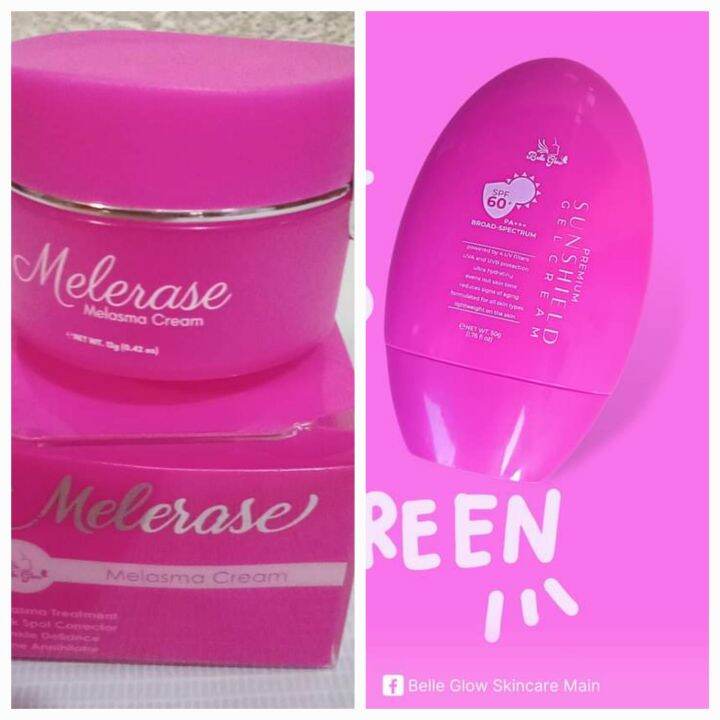 Melarase melasma pekas pimples darkspot rememover and Sunshield sun ...