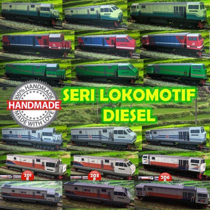 Lokomotif Kereta Api Indonesia Vintage | Lazada Indonesia