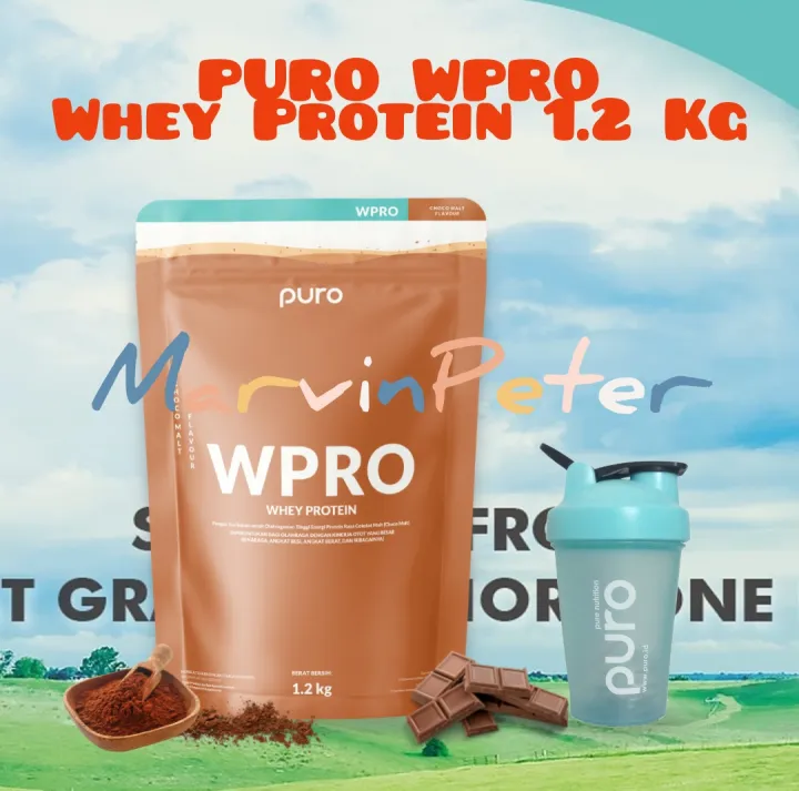 PURO WPRO 1.2kg Whey Protein Konsentrat | Lazada Indonesia