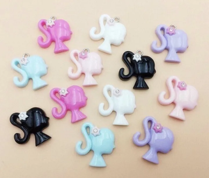 Barbie head jibbitz for crocs with tag and logo | Lazada PH