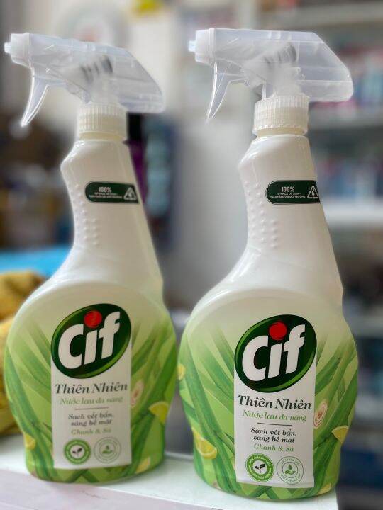 [Hoả Tốc] CIF Nước Lau Đa Năng Chanh Sả 500ml và Nước Lau Đa năng 500ml ...