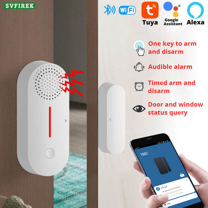 Wifi Tuya Smart Burglar Alarm Door Window Magnetic Sensor Open Closed ...