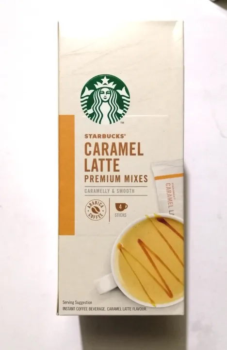 Starbucks Caramel Latte (4 sticks / box) Best Before: 12/18/22 | Lazada PH