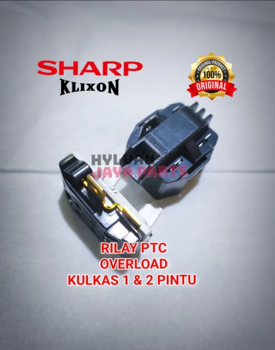 PTC RELAY DAN OVERLOAD KULKAS SHARP 1 PINTU 2 PINTU KLIXON ORIGINAL | Lazada Indonesia
