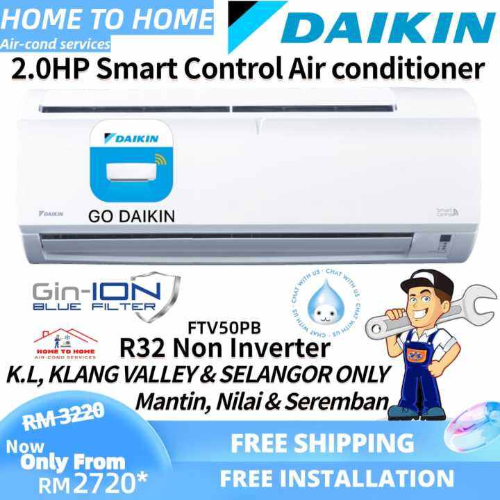 [installation] Daikin 2 0hp Ftv50pb R32 Smart Control Non Inverter