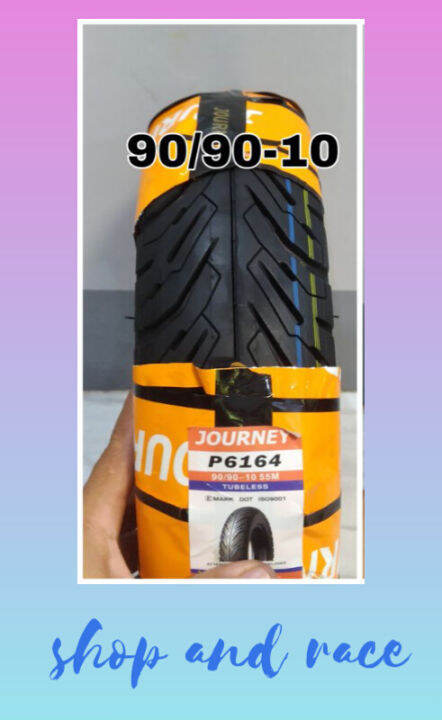 Journey tubeless tire 90/90 10 p6164 Best for delivery riders budget ...