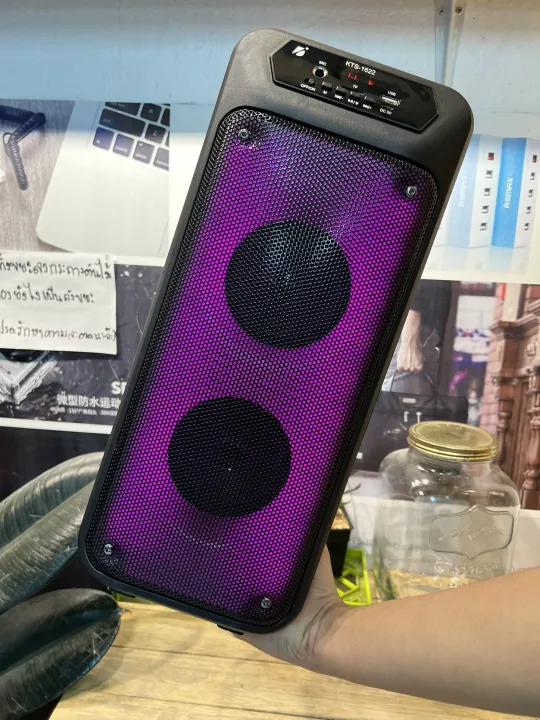 ลำโพงบูลทูธ รุ่น KTS-1622 ดอก4*2นิ้ว ปรับ-ปิดไฟได้ เสียบไมค์ได้ ถ่ายจากสินค้าจริง | Lazada.co.th