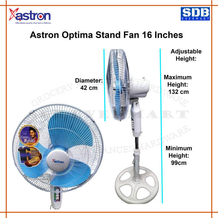 Astron Optima 16 Inches Stand Fan | Lazada PH