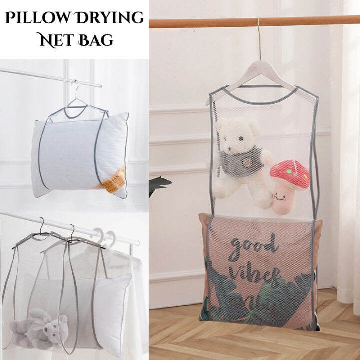 Household Air-drying Pillow Net Bag Breathable Mesh Doll Drying Rack ...