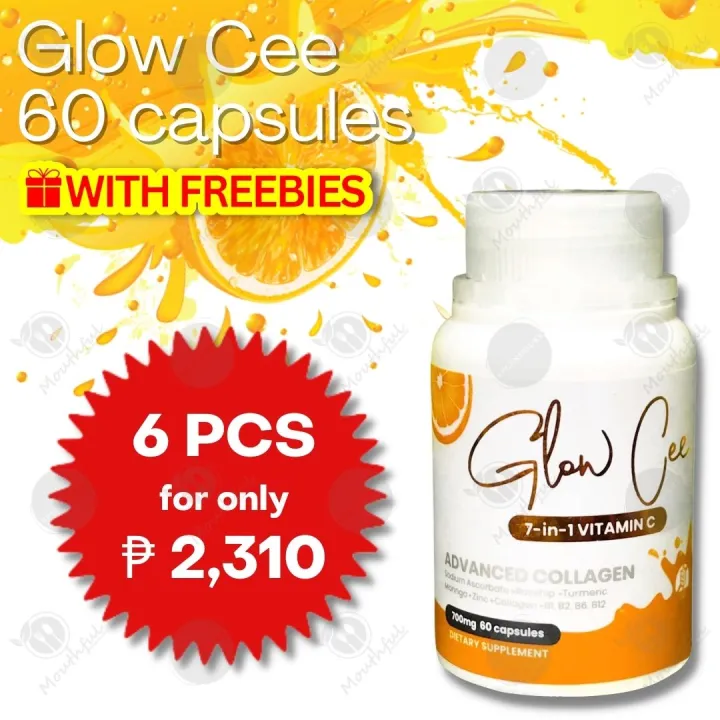 Splendours - 6 pieces Glow Cee 60 capsules by FAB Organics (with ...