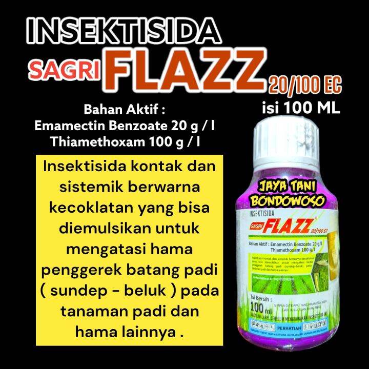 INSEKTISIDA kontak dan sistemik SAGRI Flazz 20/100 EC isi 100 ml | Lazada Indonesia