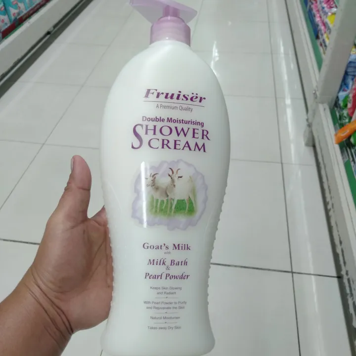Fruiser Double Moisturising Shower Cream (1000ml.) Goats Milk with Milk ...