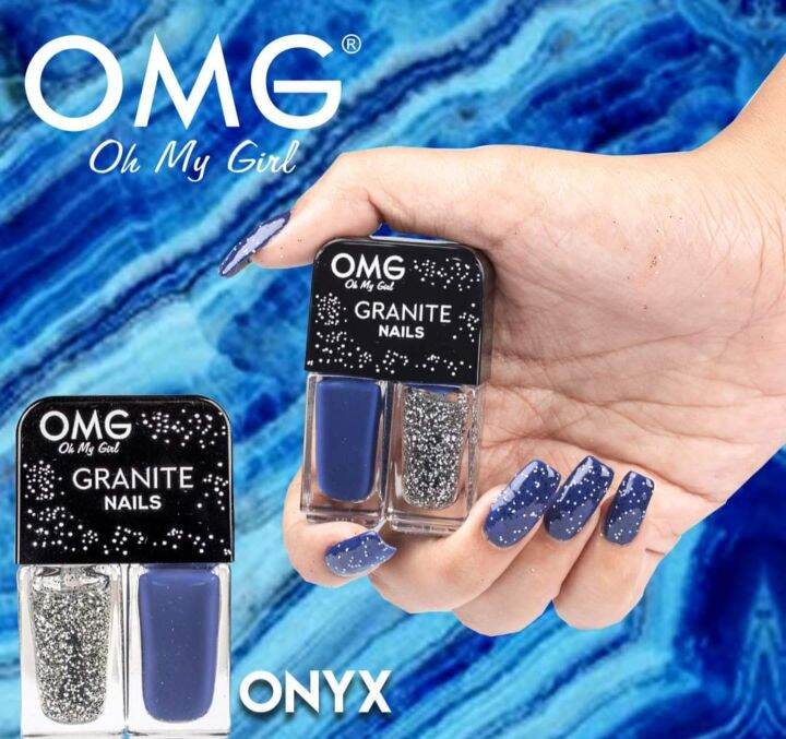 OMG DUO GRANITE NAIL POLISH 10ML (ONYX) | Lazada PH