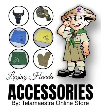 SCOUT ACCESSORY Neckerchief Carabao Belt Slide Pin BOY / KID / KAB ...