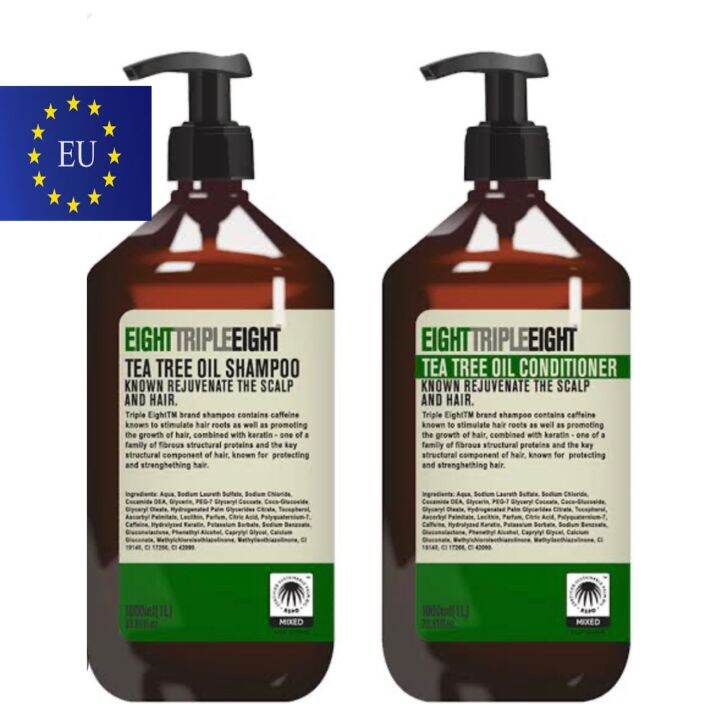 Eight Triple Eight Tea Tree Shampoo/Conditioner (1L) | Lazada PH