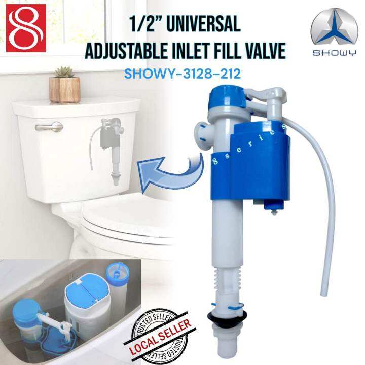 1/2” Toilet cistern universal adjustable inlet fill valve for side and ...
