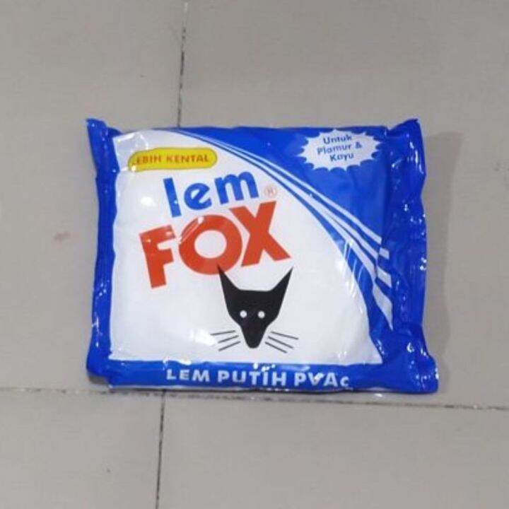 LEM FOX REFILL BUNGKUS PVC 350 G LEM KAYU LEM PUTIH KAYU KUAT LEM ACI ...